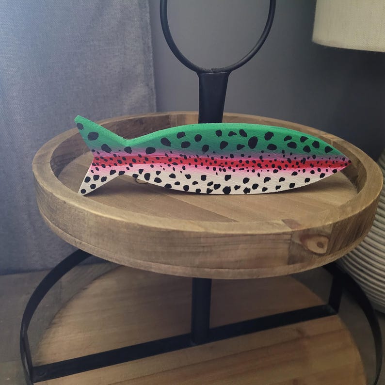 Wooden Fish. Fishing Theme Decor. Coastal Decor. Lake House Decor ...