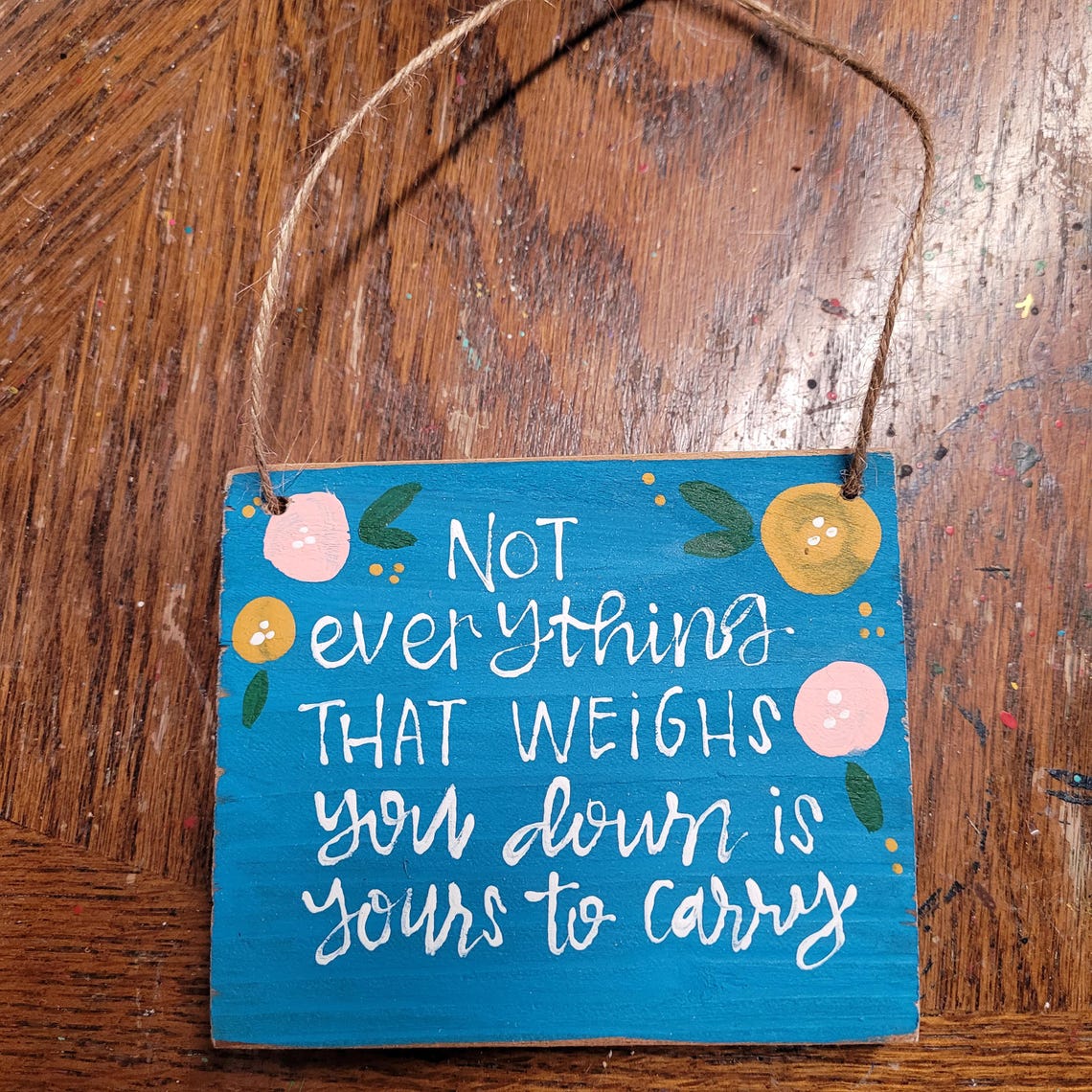 Mini Hanging Signs Inspirational Quotes. Workspace Signs. - Etsy