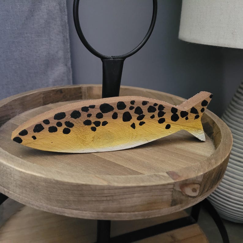 Wooden Fish. Fishing Theme Decor. Coastal Decor. Lake House Decor ...