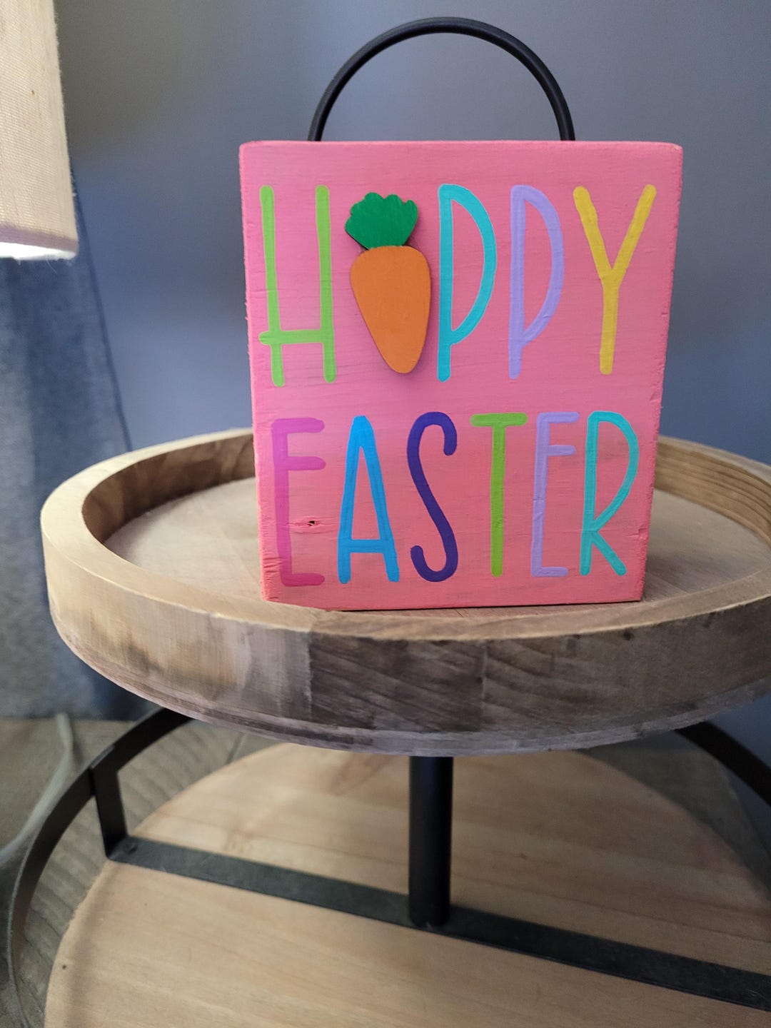 Happy Easter Wood Block. Easter Decor. Spring Decor. - Etsy