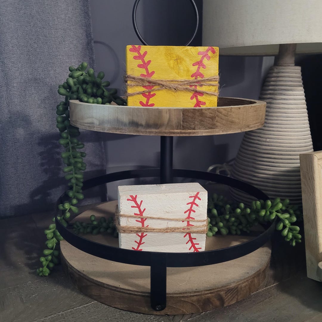 Handmade Baseball/softball Wood Block Picture Frame: Farmhouse Style ...