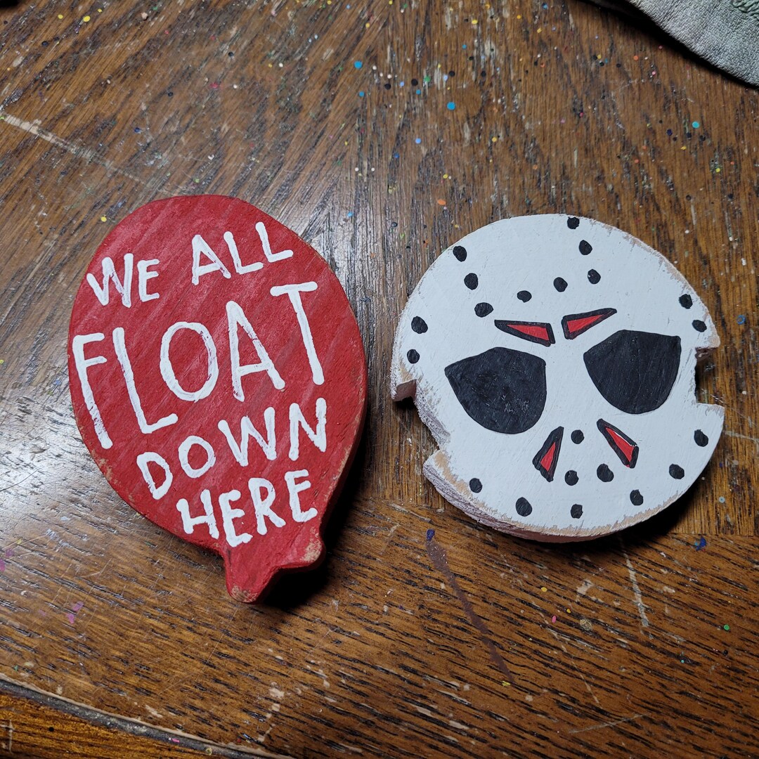 Handmade Horror Movie Wood Magnets: IT, Jason - Halloween Decor ...