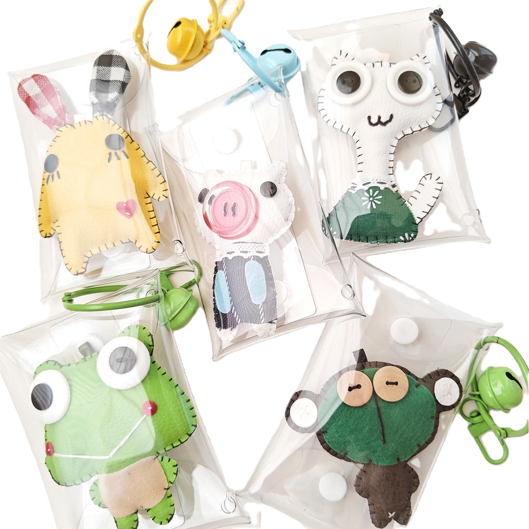 Animal Keychains Cute Leather Keychains Handmade Unique DIY Keyring - Etsy