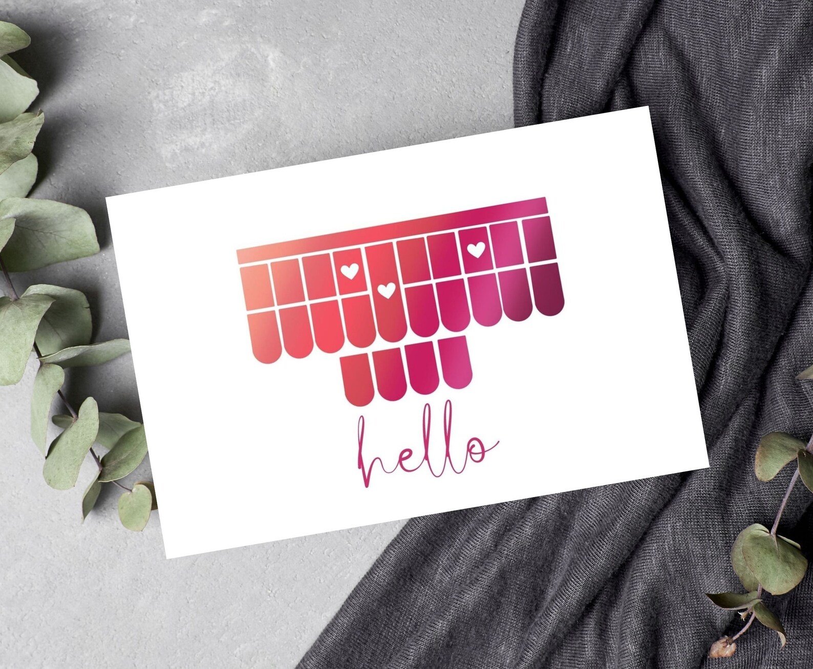 Printable Court Reporter Greeting Card, Instant Download 4x6 Inch Hello ...