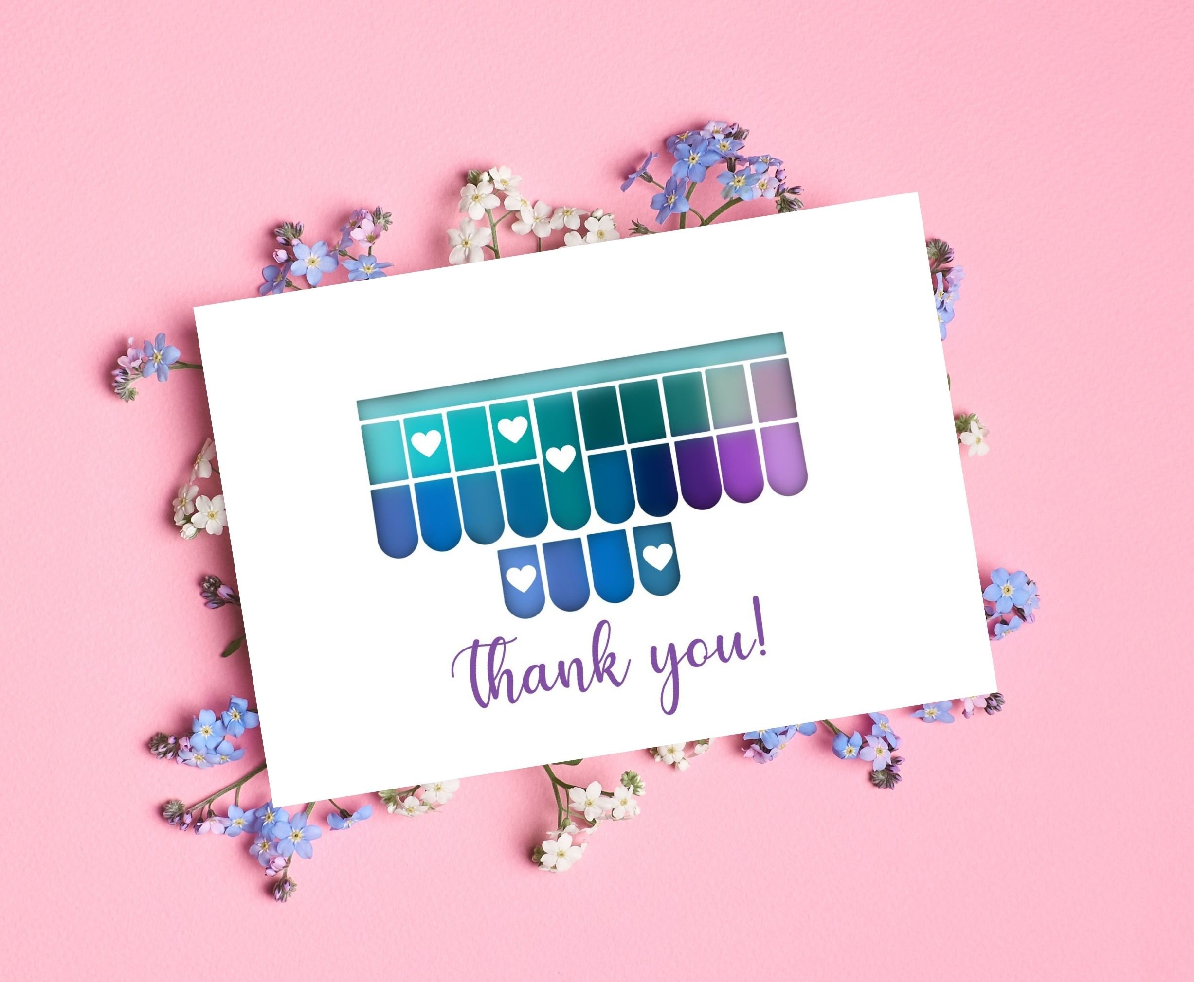 Tarjetas de agradecimiento imprimibles para taquígrafos y - Etsy México