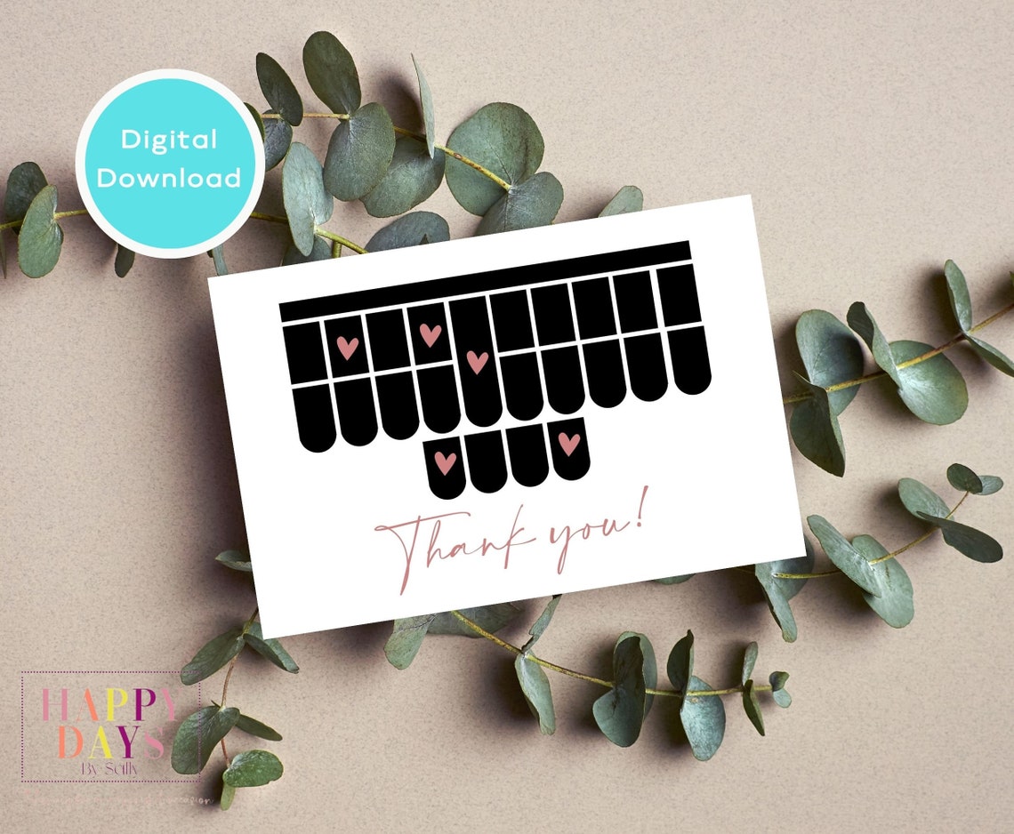 Printable Court Reporter Thank You Card Instant Download 4x6 - Etsy