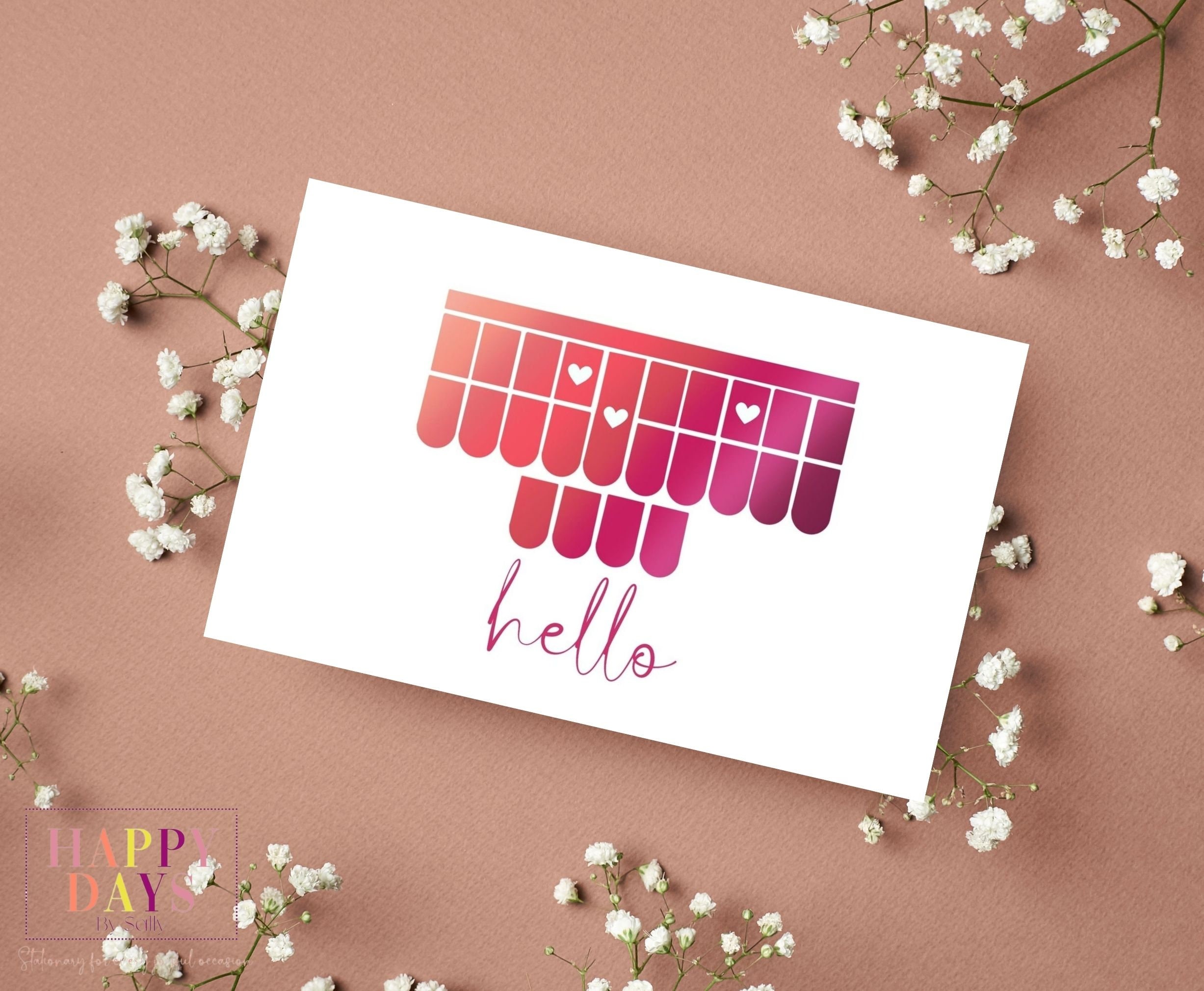 Printable Court Reporter Greeting Card, Instant Download 4x6 Inch Hello ...