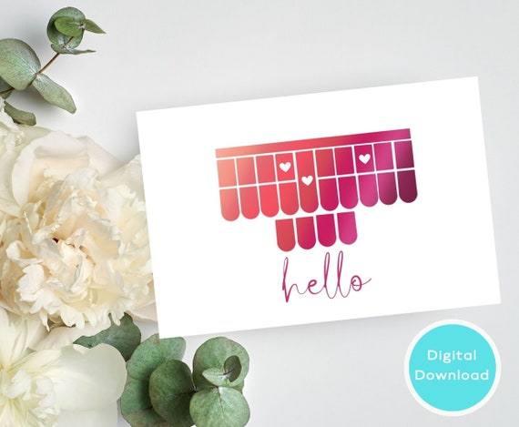 Printable Court Reporter Greeting Card Instant Download 4x6 - Etsy