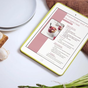 Minimalist Editable Recipe Template With Photo, Printable Recipe ...