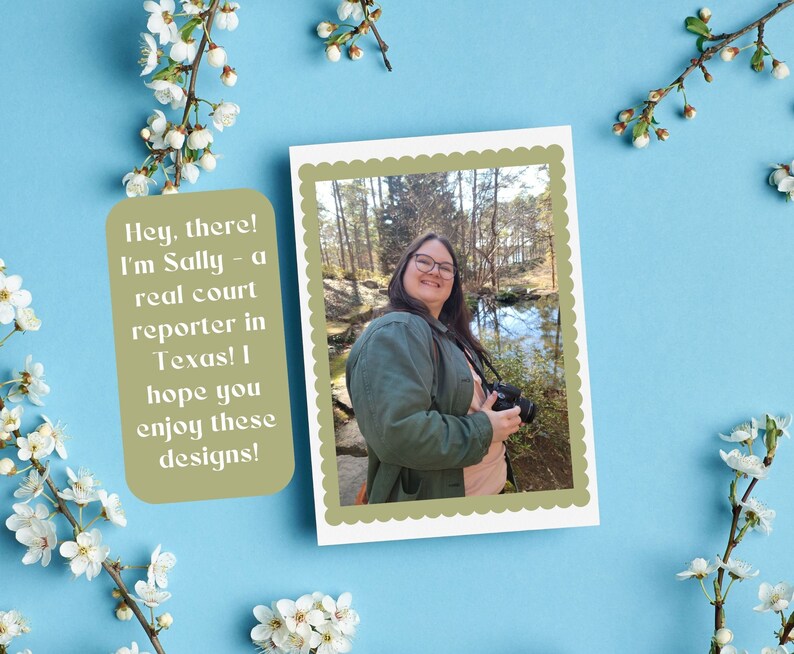 Printable Court Reporter Greeting Card Instant Download 4x6 - Etsy