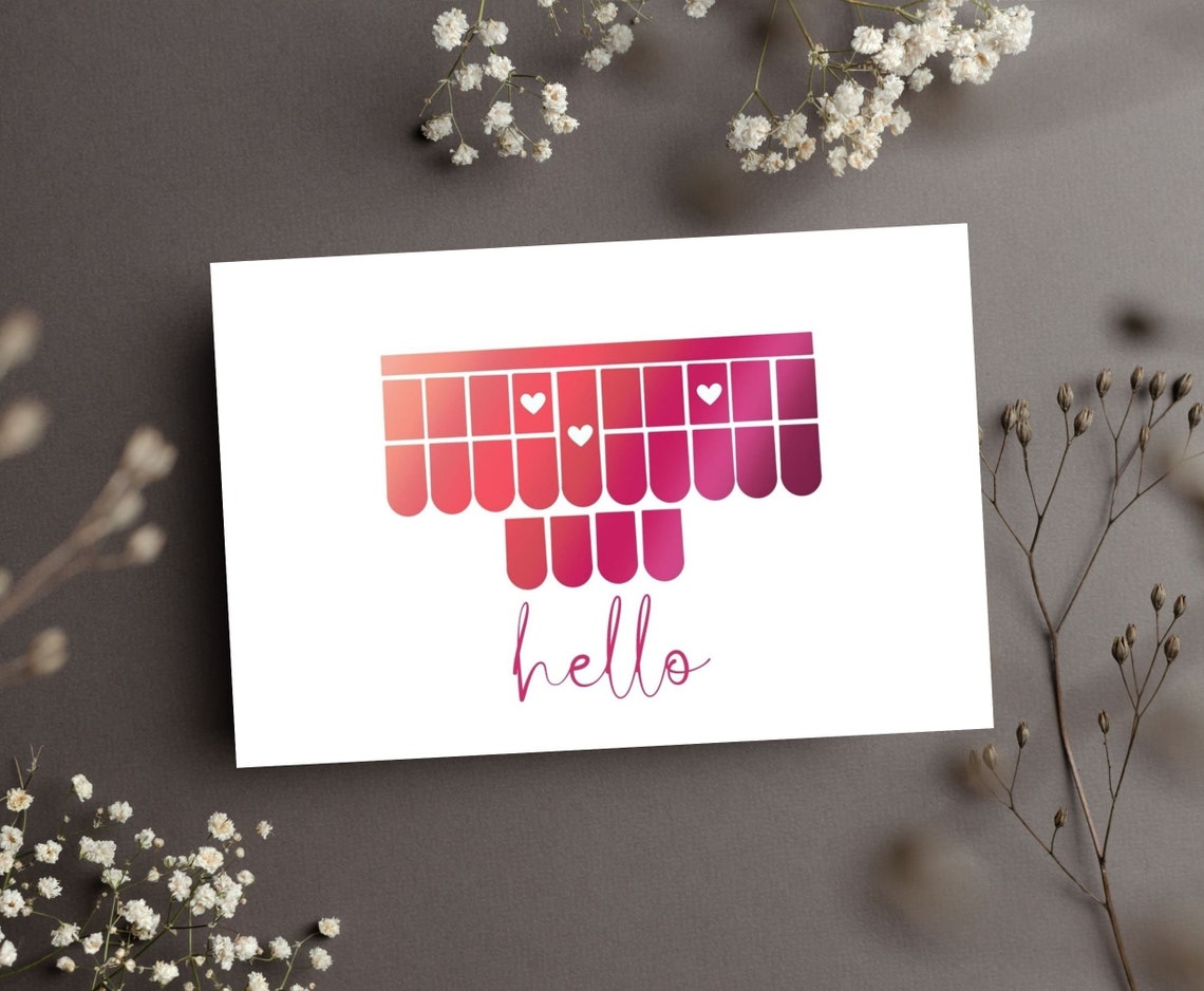 Printable Court Reporter Greeting Card, Instant Download 4x6 Inch Hello ...