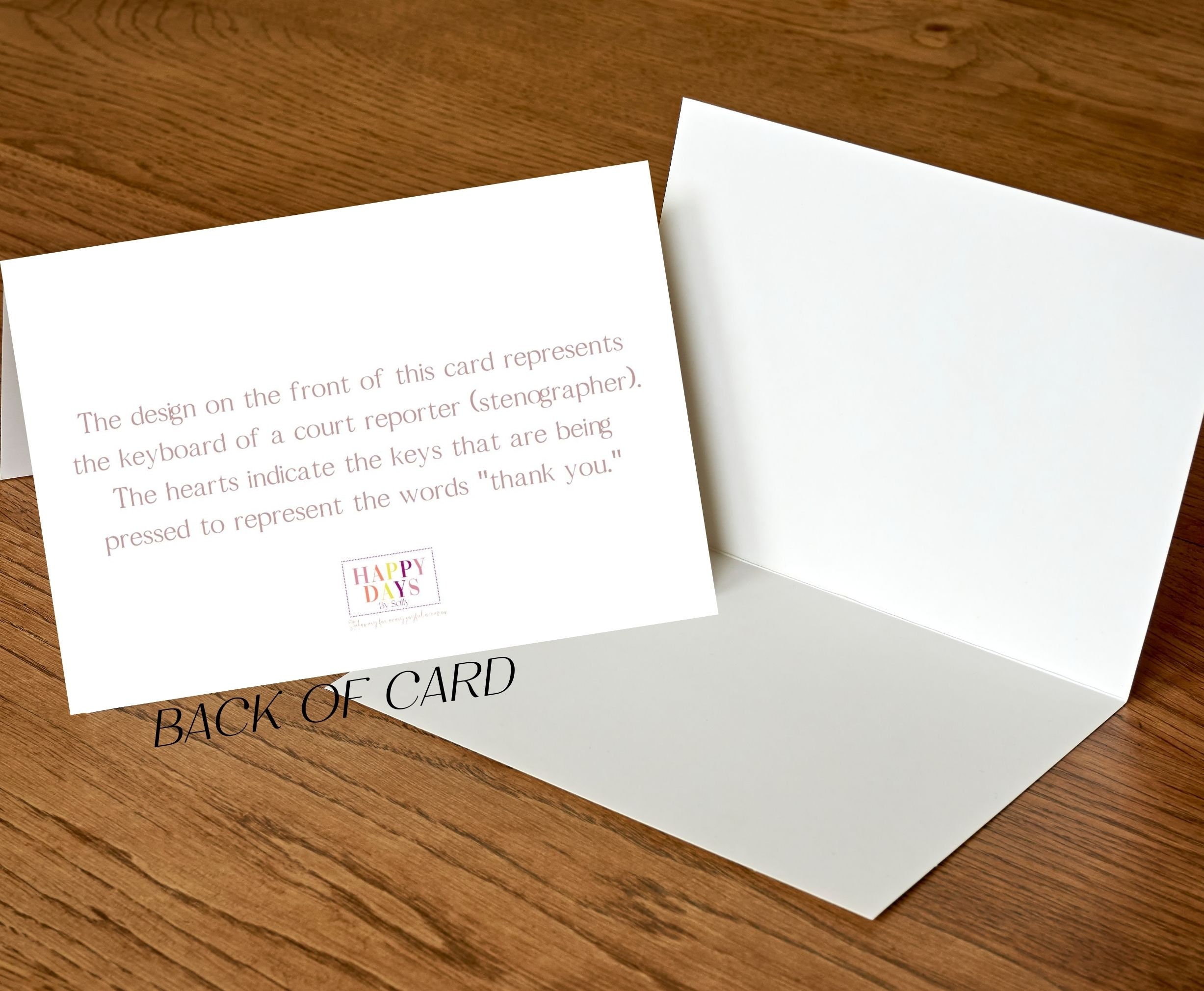 Tarjetas de agradecimiento imprimibles para taquígrafos - Etsy México