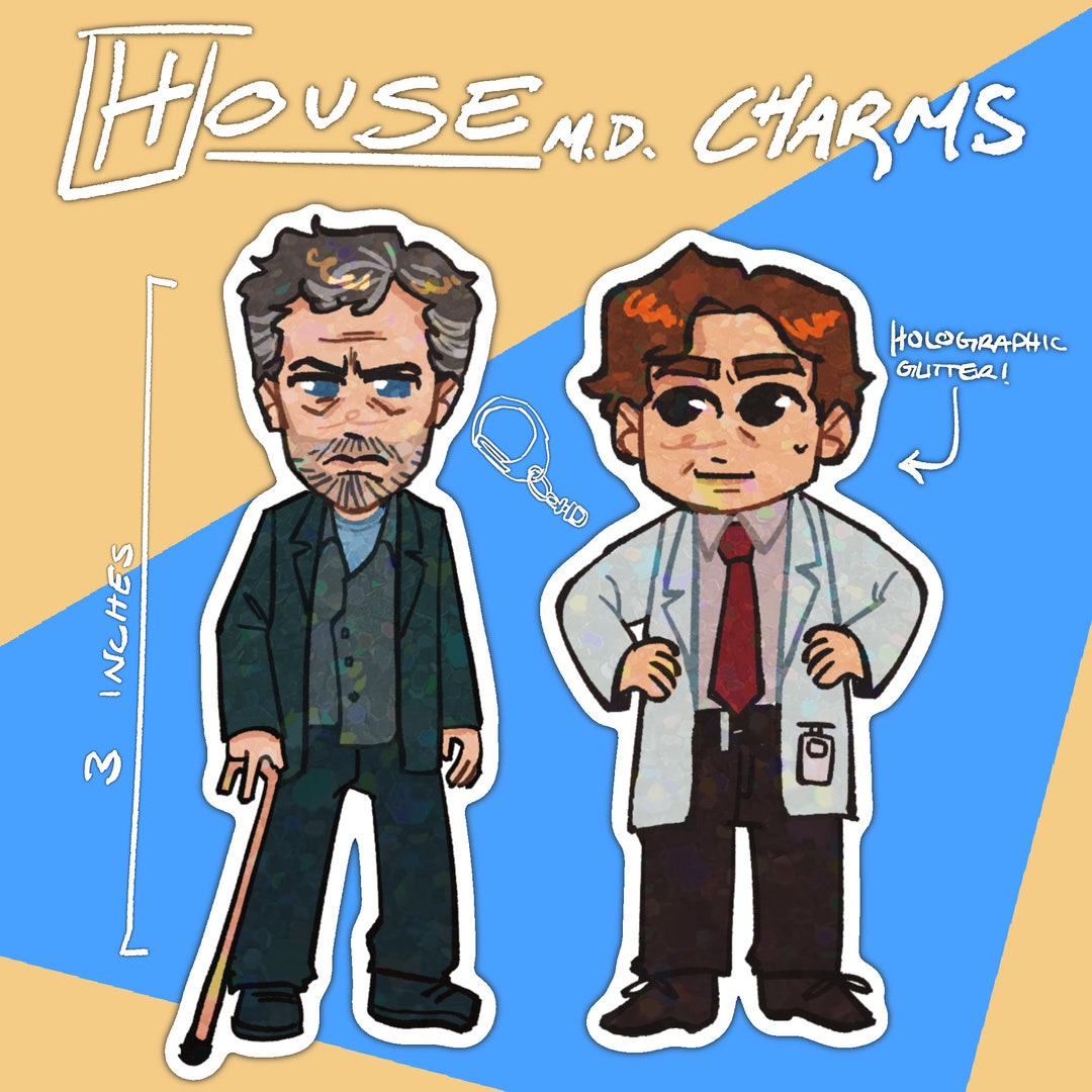3 Inch House MD Greg House James Wilson Holographic Acrylic Charm ...