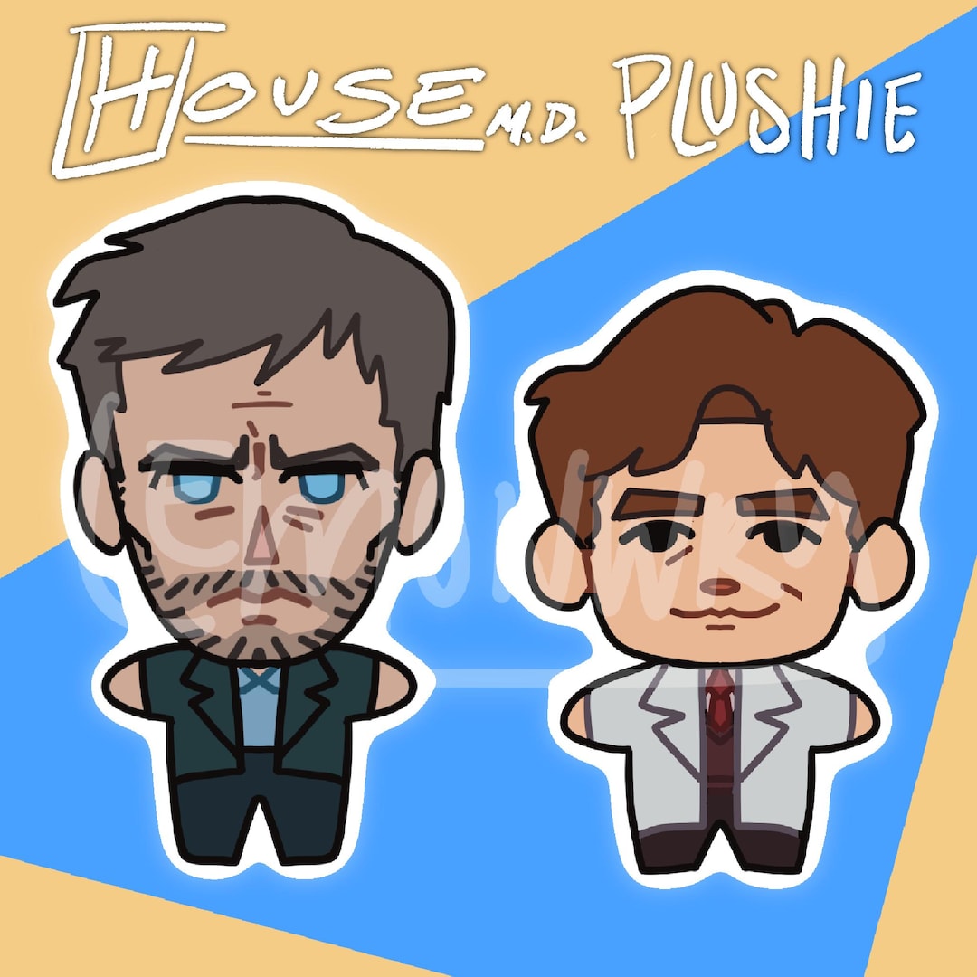 4 Inch House MD Greg House James Wilson Plushie - Etsy