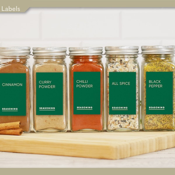 Spice Labels - Etsy