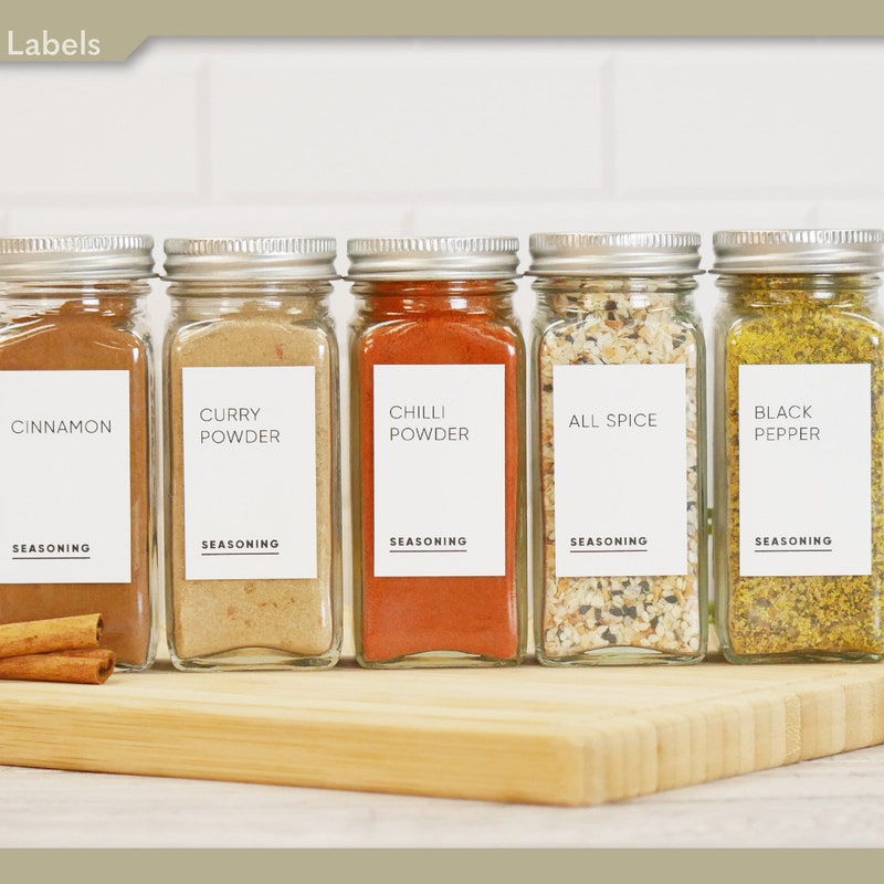Spice Labels - Etsy