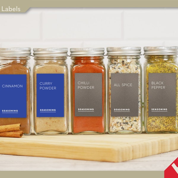 Round Spice Labels - Etsy