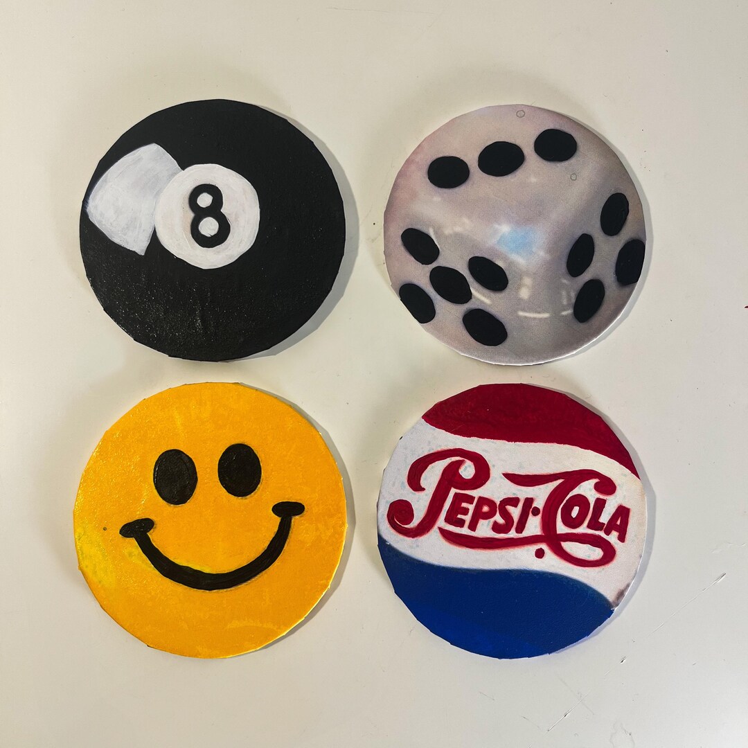 4-pack Assorted Drink Coasters - Etsy