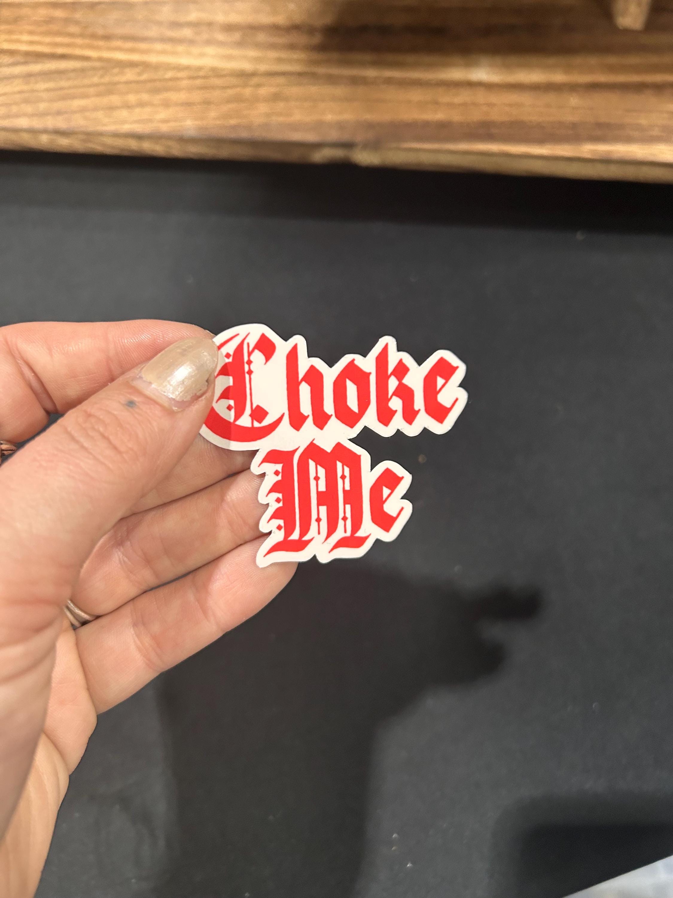 Sticker || Water Bottle || Laptop Decal || Choke Me Adult Erotic - Etsy