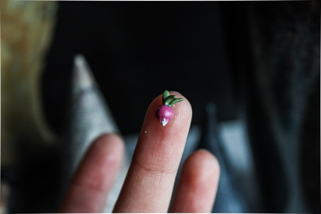 Miniature Clay Radish – Fairy Garden Dollhouse Food - Baby Radish ...