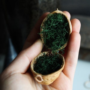 Walnut Shell Handmade Gift Box - Proposal Ring Box - Fairy Box ...