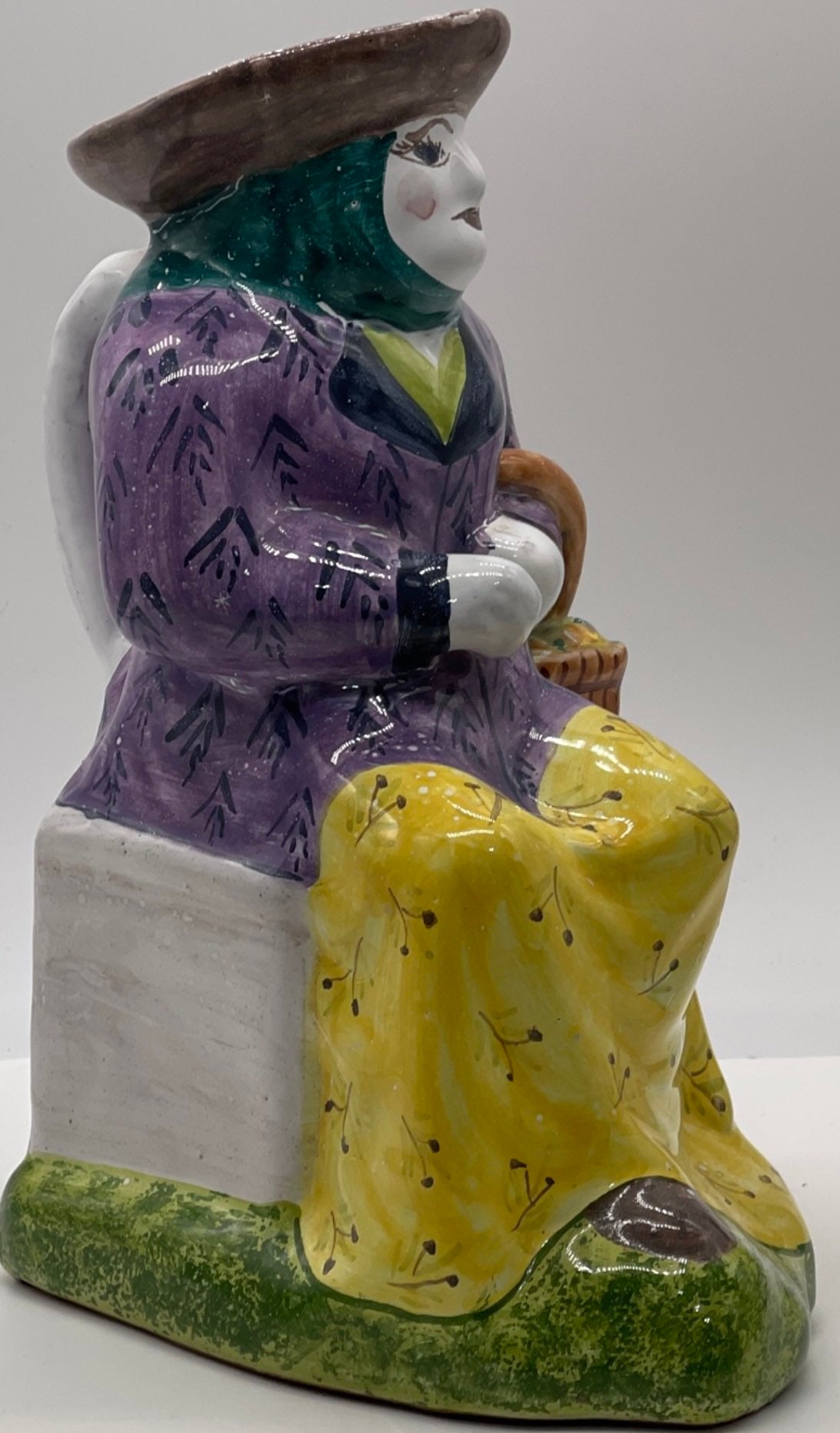 Vintage Portuguese Pottery Large Figural Lady Pitcher Toby Jug - Etsy