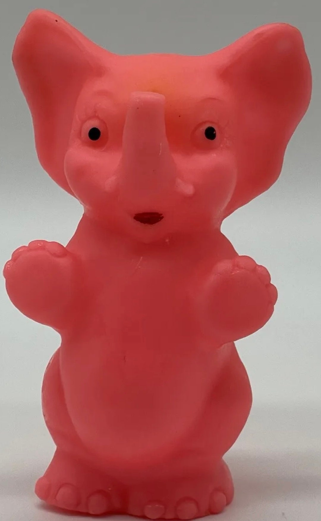Vintage Hot Pink Rubber Elephant Squeak Toy - Does Not Squeak - Etsy