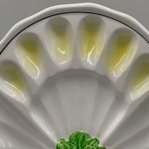 Vintage Ucagco Ceramic Deviled Egg Plate Tray Shell Shaped Design - Etsy
