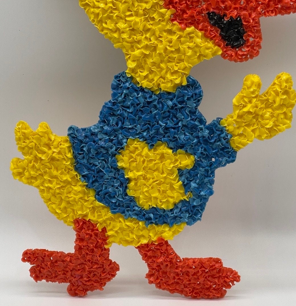 Vintage Duck Melted Plastic Popcorn Decoration Kitschy Cute ...
