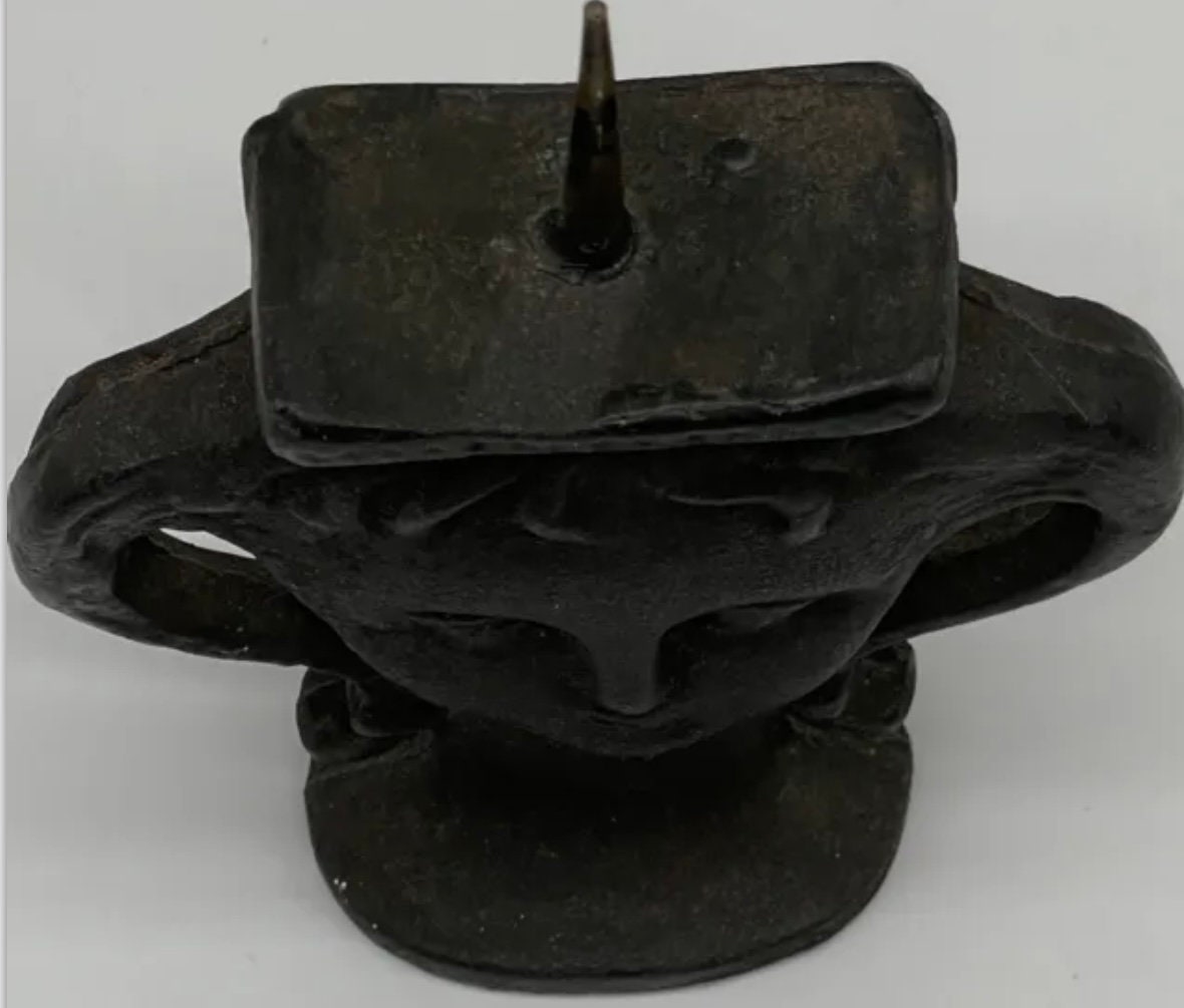Vintage 1960s Cast Iron Womans Face Candle Holder Receipt - Etsy