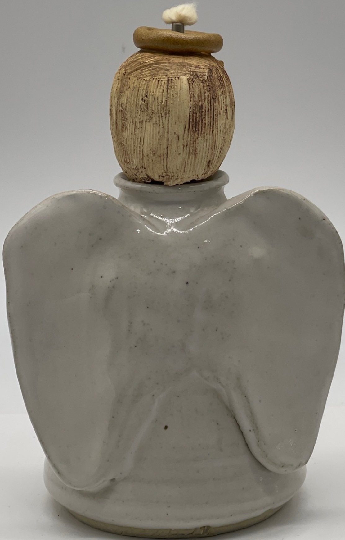 Vintage Handmade Pottery Angel Oil Lamp Figurine Rita Ward - Etsy