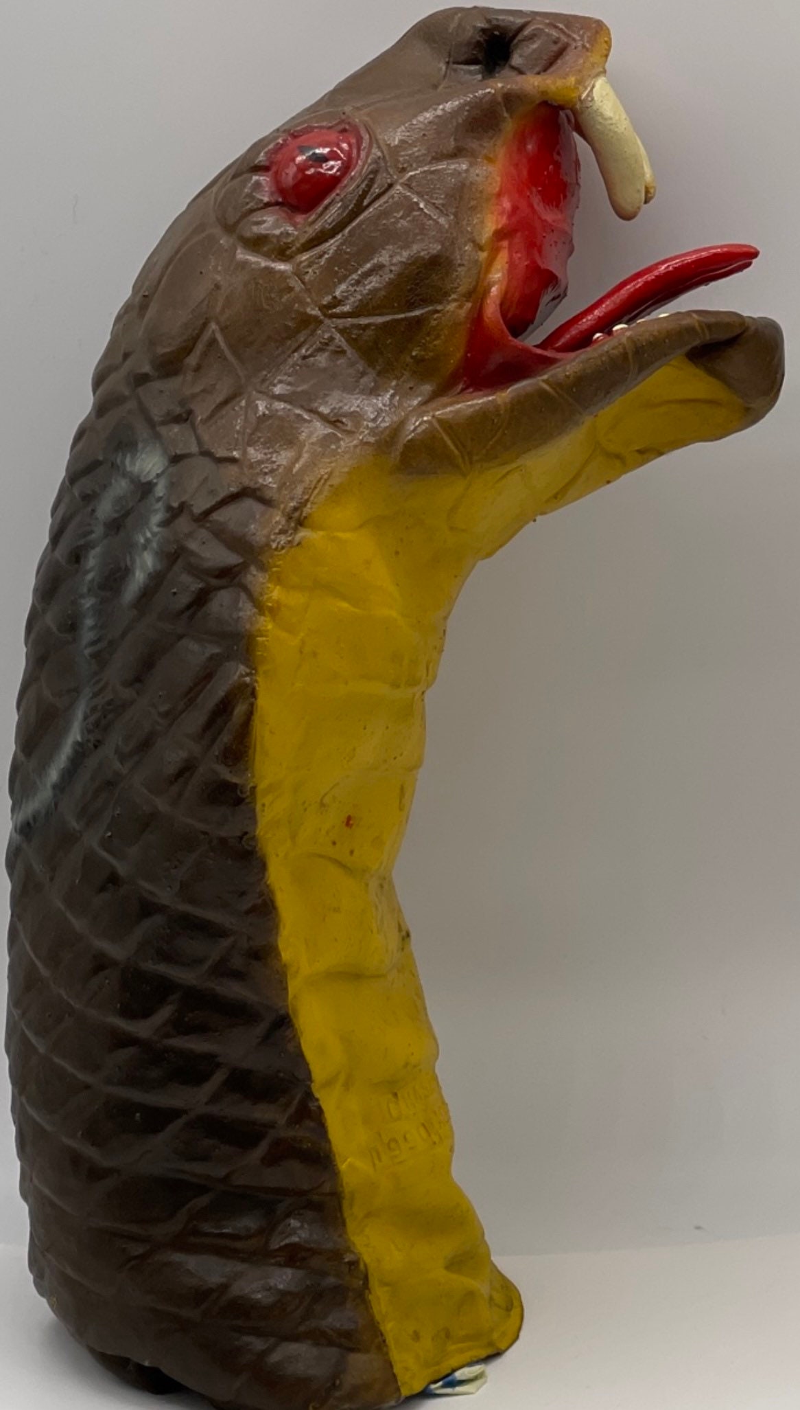 Rare Vintage Cobra Snake Rubber Hand Puppet Scary Anaconda Cmask ...