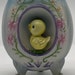 Vintage Lefton Footed Egg Vase With Chick Porcelain Bisque Hand Painted ...