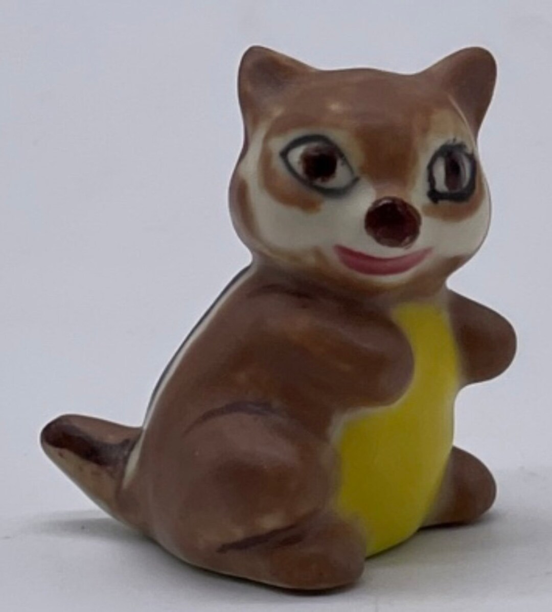Vintage Chipmunk Miniature Figurine With Yellow Belly Big Eyes - Etsy