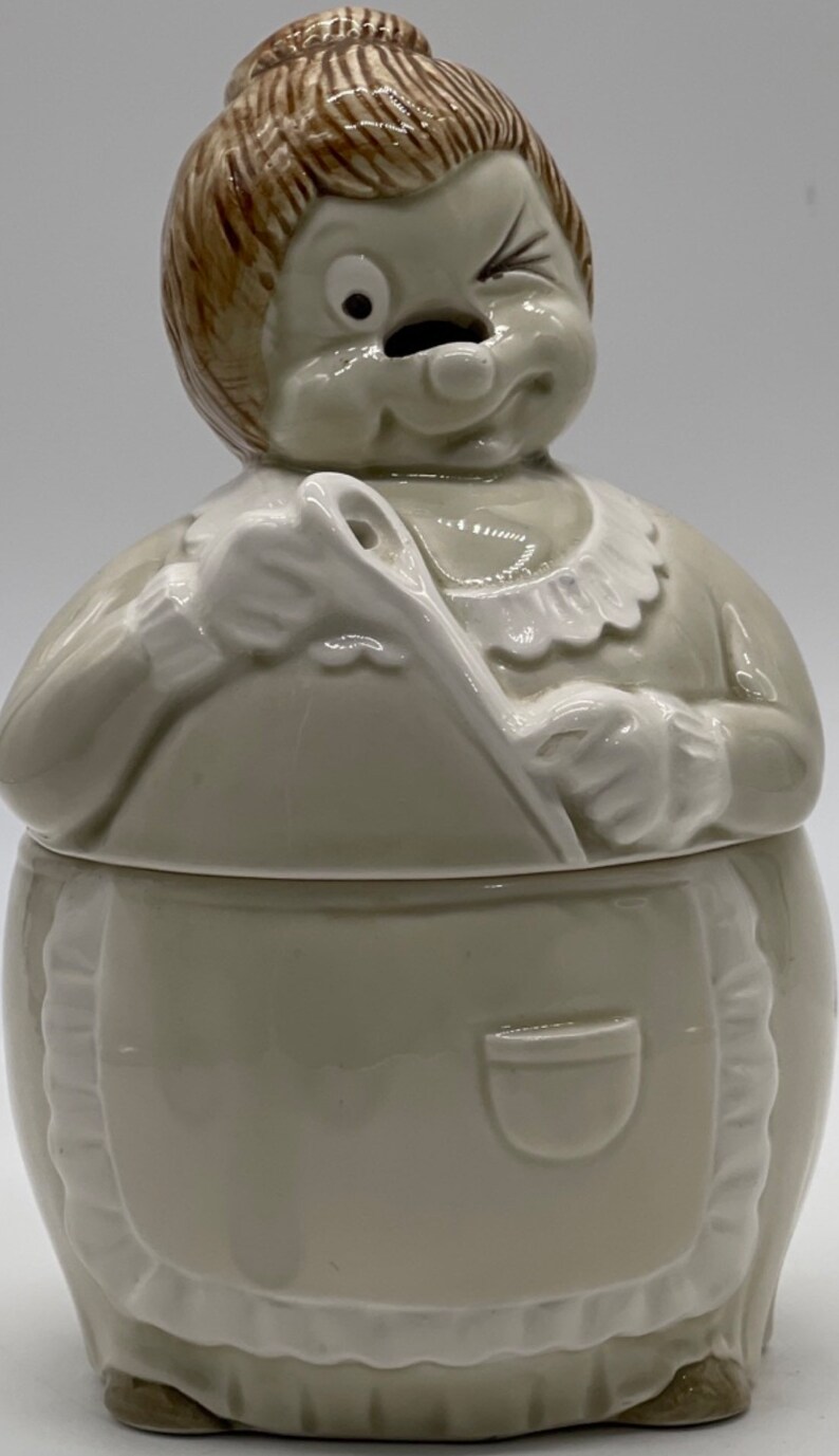 Vintage Fitz and Floyd Granny Grandma String Holder Jar - Etsy