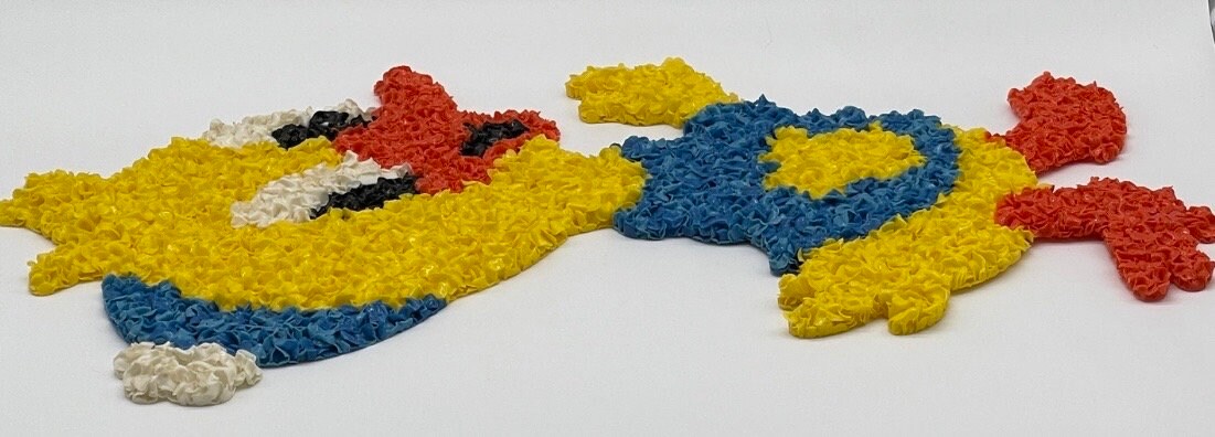 Vintage Duck Melted Plastic Popcorn Decoration Kitschy Cute ...