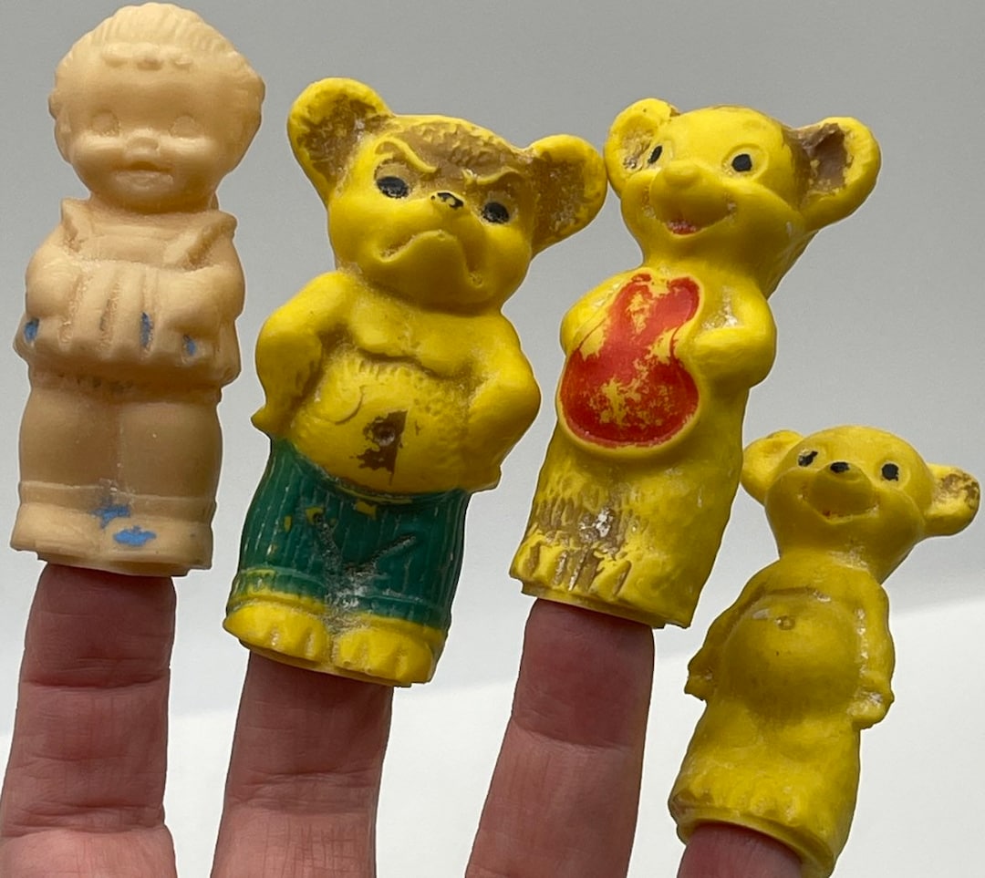 Vintage Childrens Finger Puppets Goldilocks and the Three - Etsy