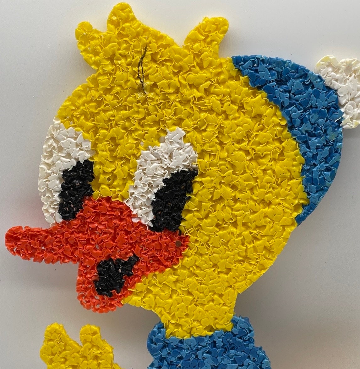 Vintage Duck Melted Plastic Popcorn Decoration Kitschy Cute ...