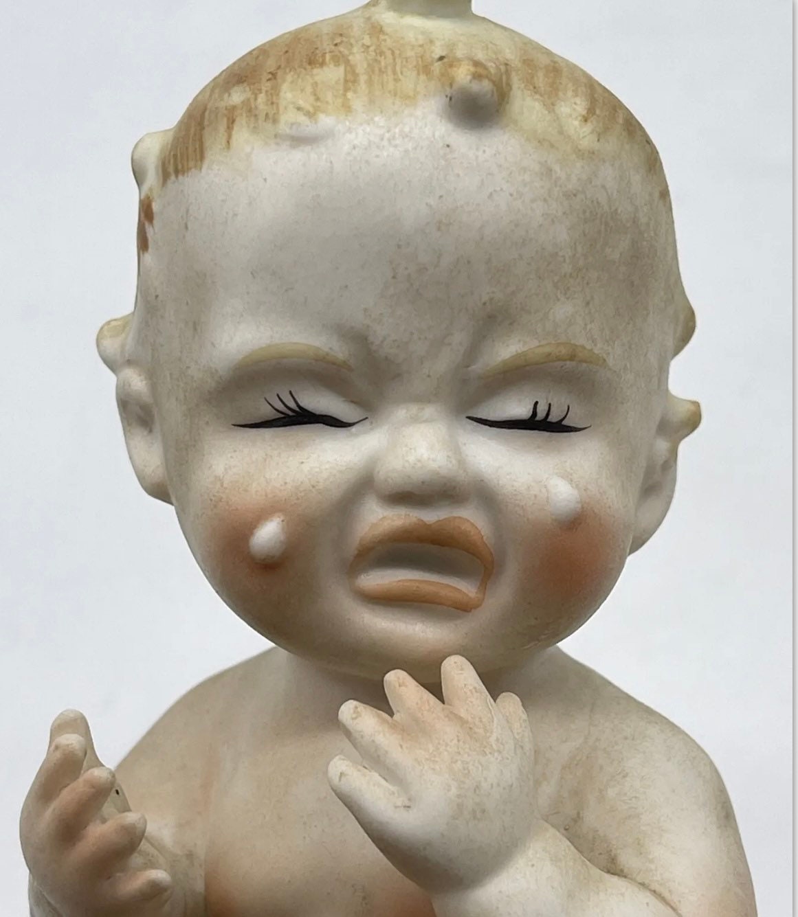 Rare Vintage TMJ James Bisque Crying Piano Baby Figurine May - Etsy
