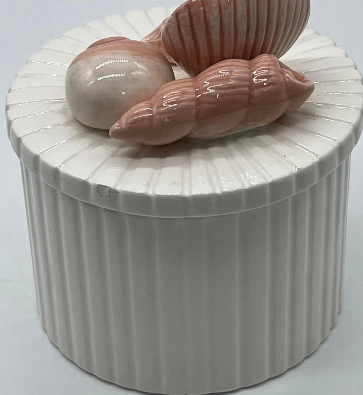 Fitz and Floyd Nautical Seashell Figural Trinket Jar Dresser - Etsy