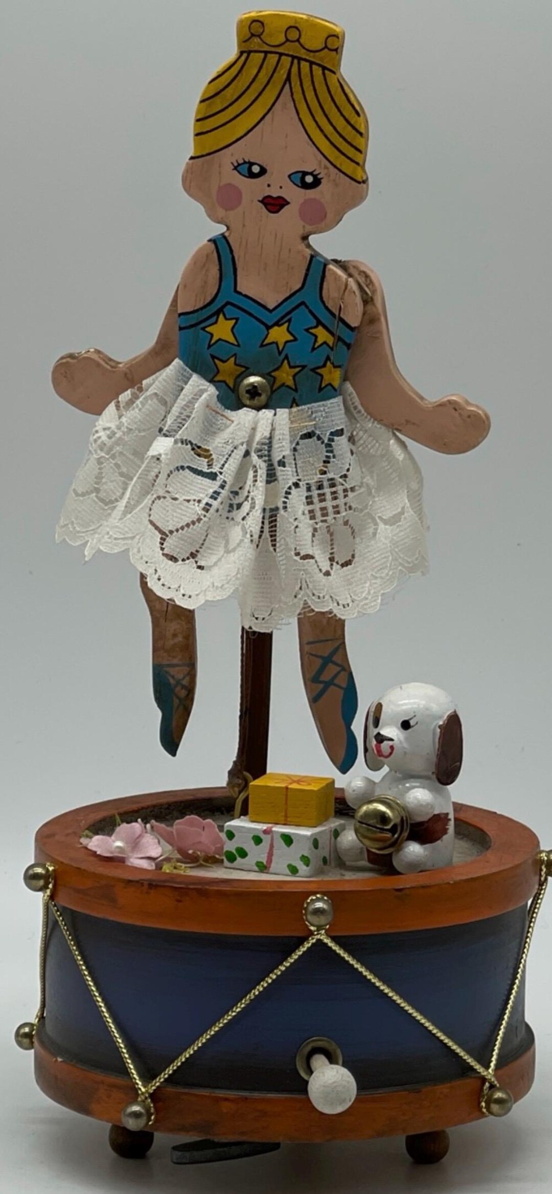 Vintage Enesco Music Box Moving Ballerina Arms & Legs Lift Rare Works ...