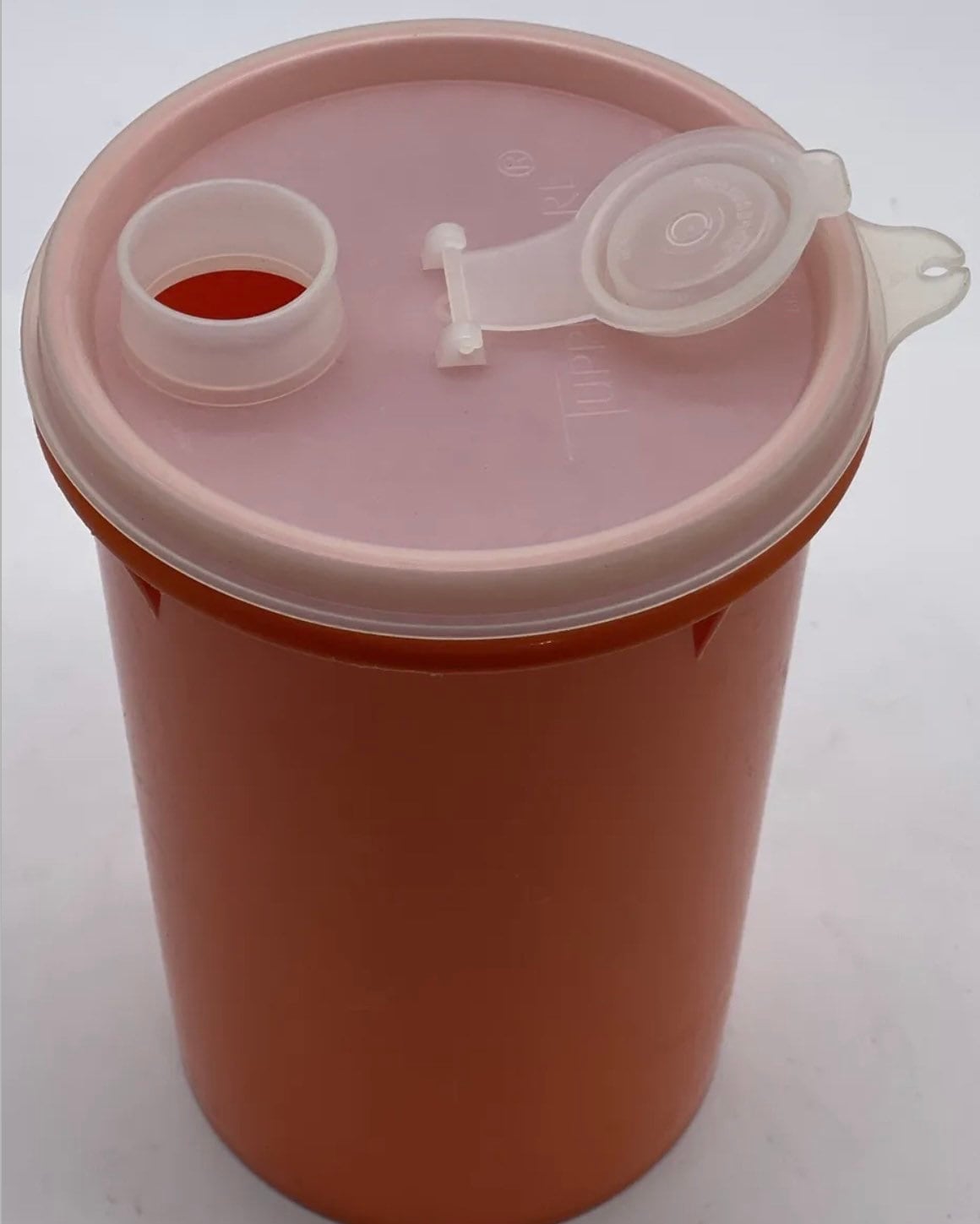Vintage Tupperware Orange Canister Container 321-13 Store & - Etsy