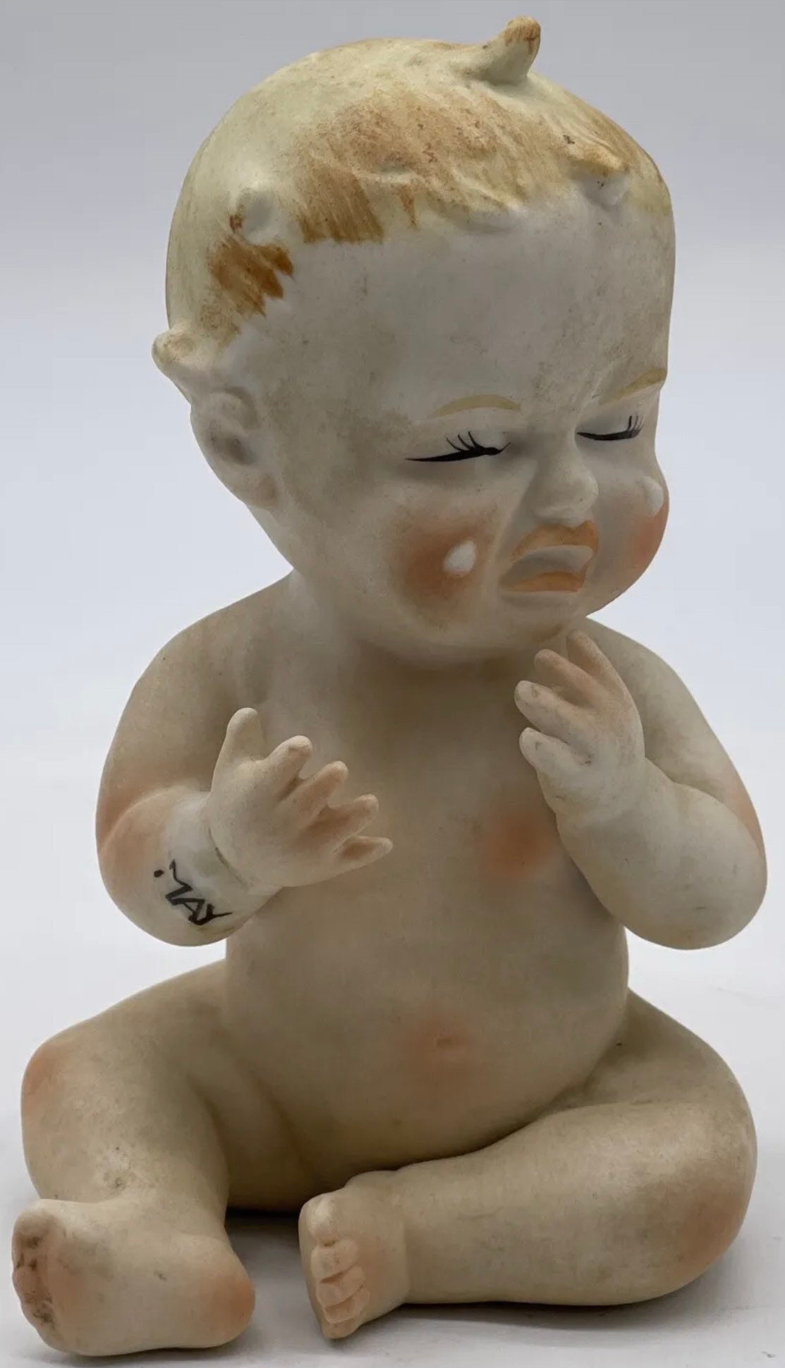 Rare Vintage TMJ James Bisque Crying Piano Baby Figurine May - Etsy