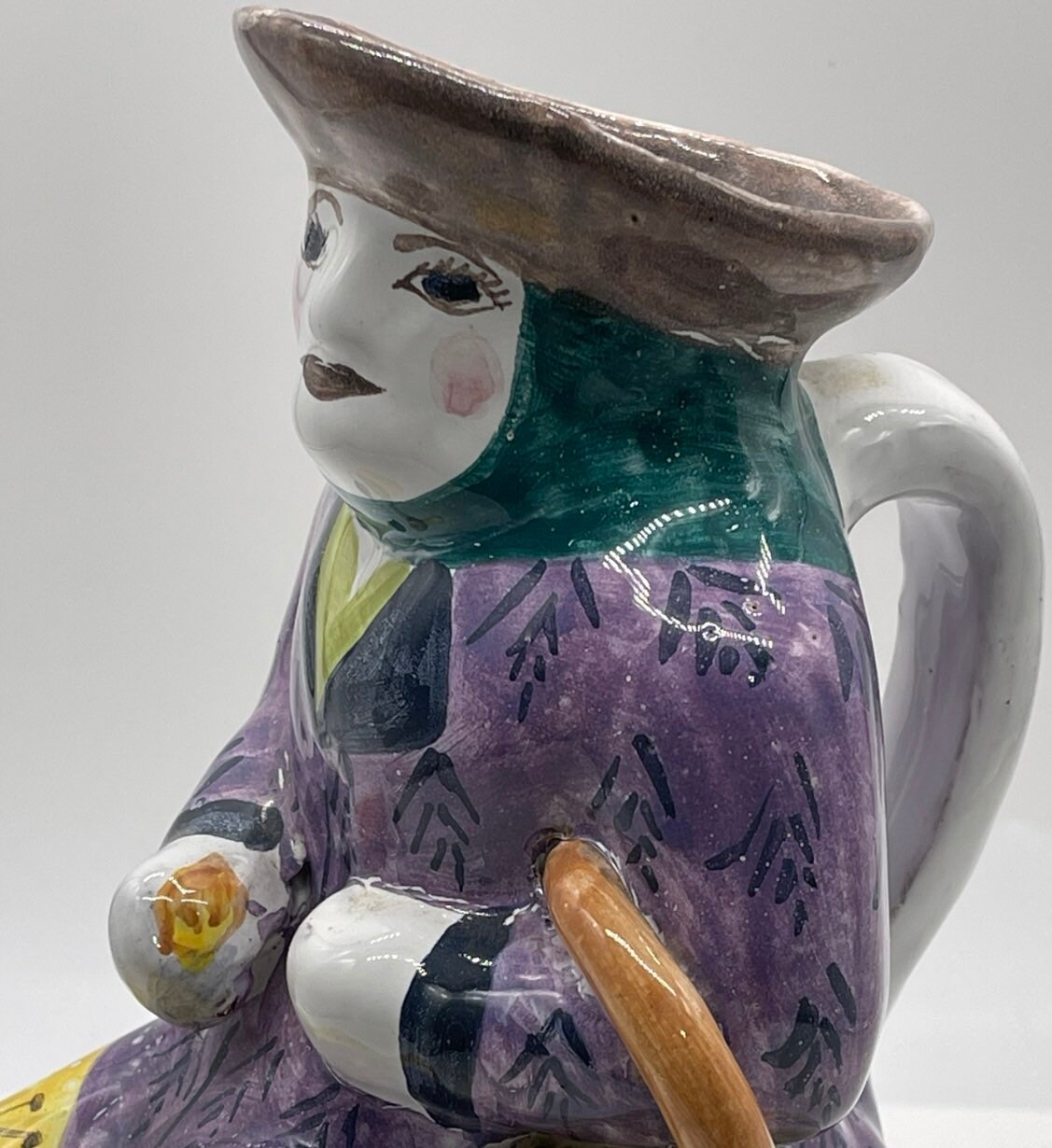 Vintage Portuguese Pottery Large Figural Lady Pitcher Toby Jug - Etsy