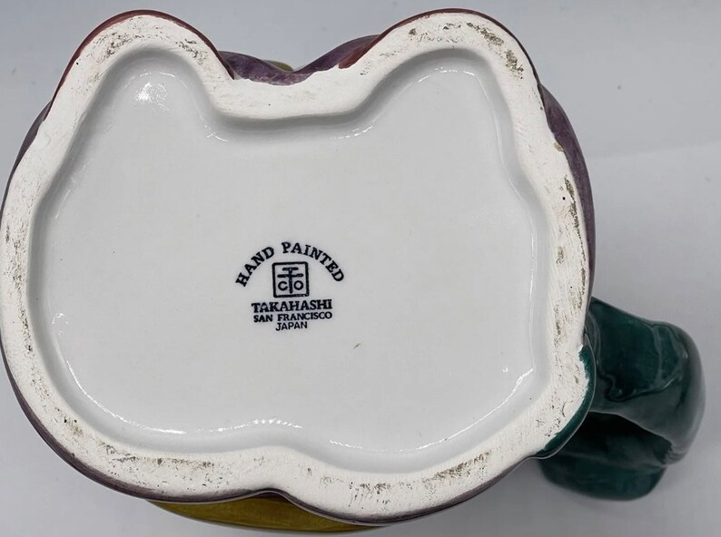 Vintage Japan Takahashi Figural Asian Pitcher and Cups Set Unique ...