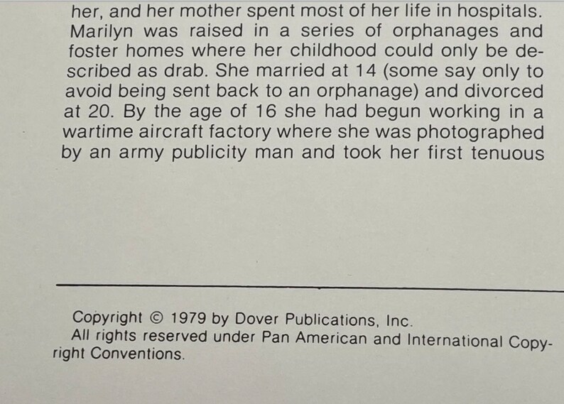 Vintage Tom Tierney Marilyn Monroe Paper Dolls 1979. - Etsy