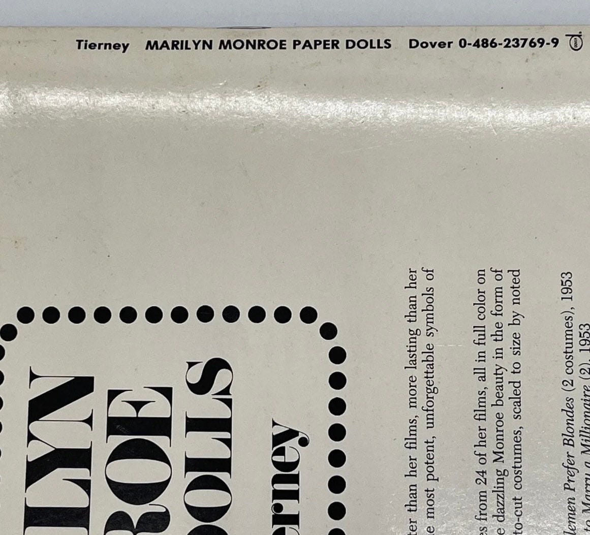 Vintage Tom Tierney Marilyn Monroe Paper Dolls 1979. - Etsy