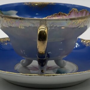 Vintage Japan Royal Sealy Lustreware Blue Teacup & Saucer - Etsy