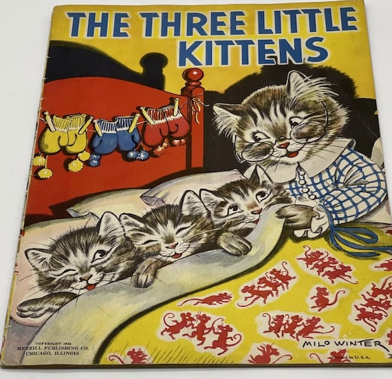 Vintage the Three Little Kittens Childrens Book 3414 1936 - Etsy