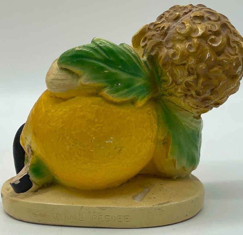 Vintage Peedee Lee Lemon 1942 Carlton Ware Chalkware —broken Foot ...